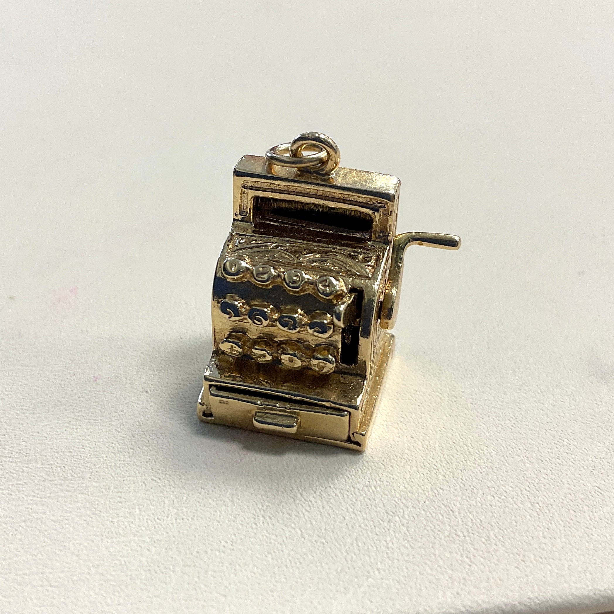 Vintage 14K Yellow Gold 1960s Cash Register with Cash Drawer that Opens ...